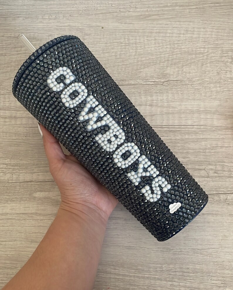 Dallas Cowboys Custom Rhinestone Cup 24oz Team Colors Handcrafted - Etsy