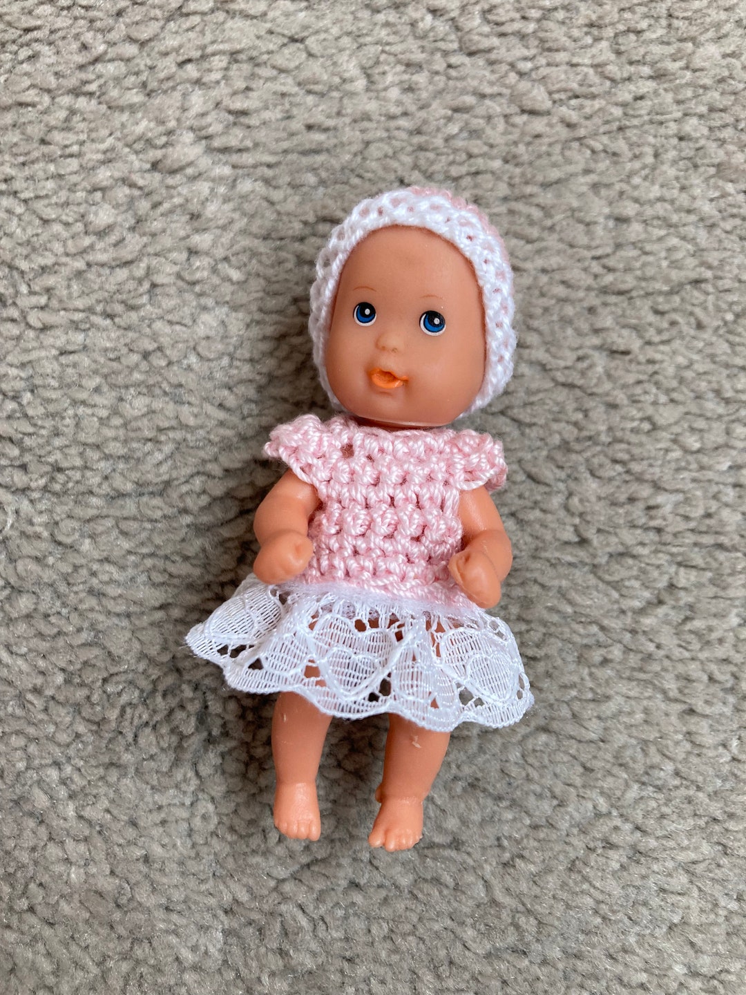 Barbie Baby Simba Doll 2.75 Inches With Cotton Crochet Thread - Etsy