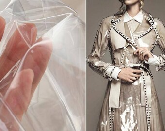 SALE Translucent TPU Fabric Perspective Plastic Fabric | Etsy