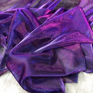 Purple Color Gradient Mesh Fabric, Wedding Party Dress Fabric, Soft ...