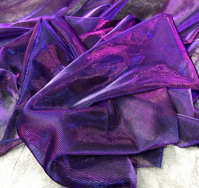 Purple Color Gradient Mesh Fabric, Wedding Party Dress Fabric, Soft ...