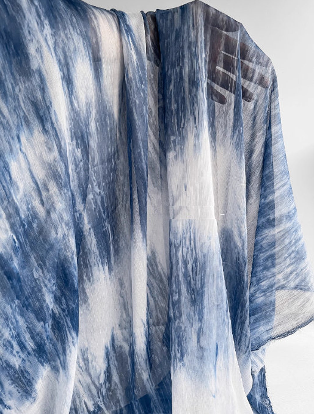 Blue and White Chiffon Fabric, Light and Thin Chiffon Fabric, Chinese ...