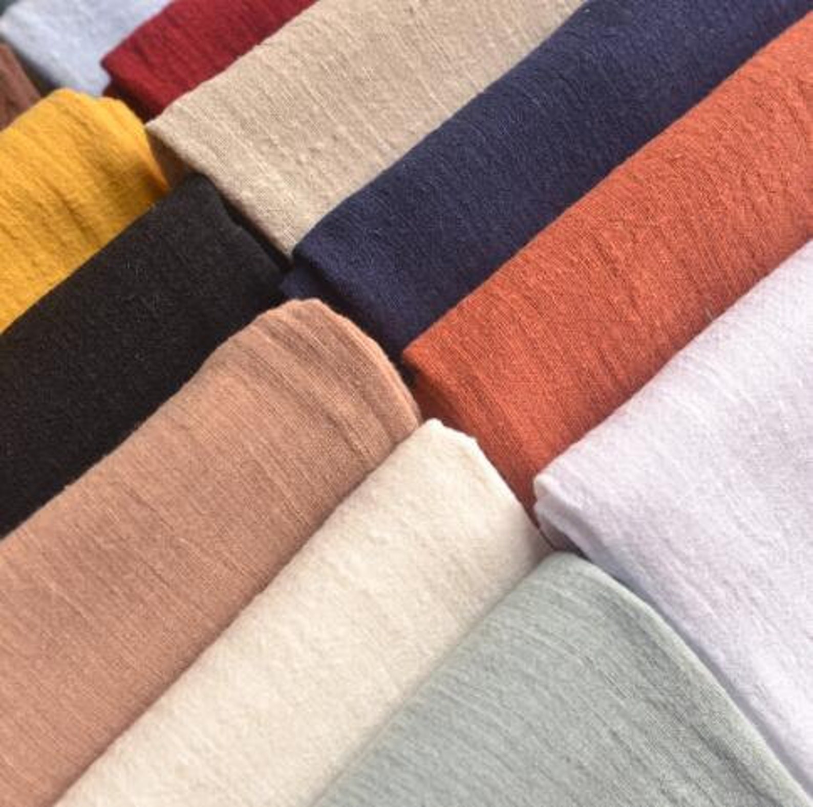 ON SALE 20 Color Cotton Linen Fabric Soft Cotton Linen - Etsy