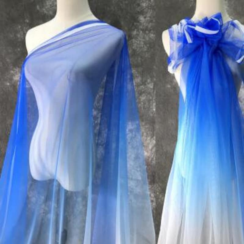 Blue White Fabric - Etsy