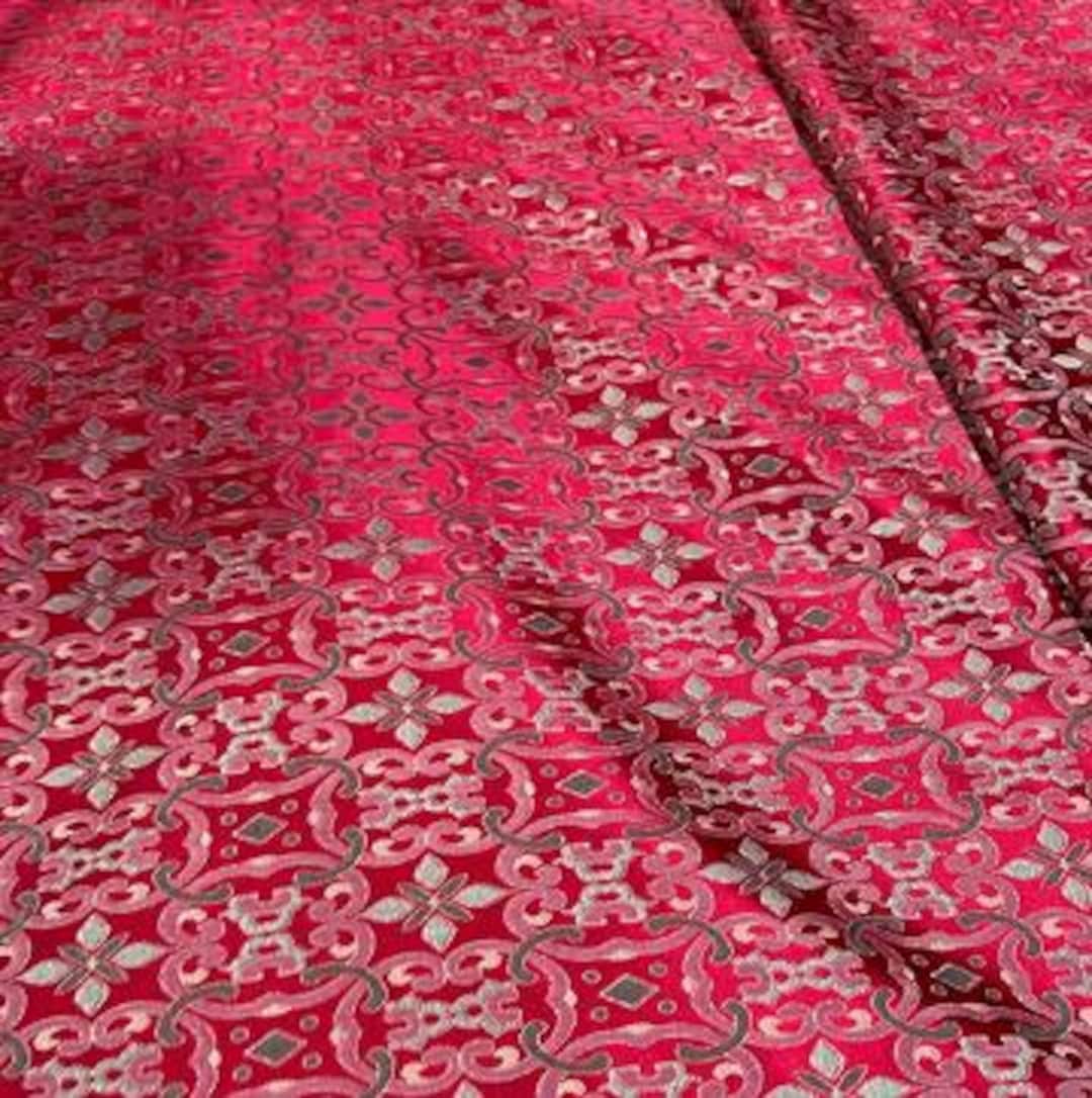 2 Color Red/black Color Chinese Pattern Style Brocade Fabric, Wide ...