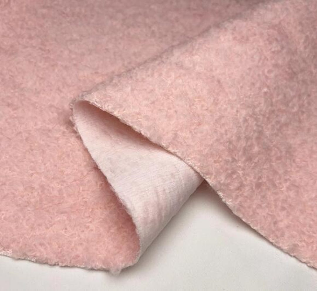 Pink Looped Woolen Fabric, Soft Woolen Fabric, Autumn and Winter Warm ...