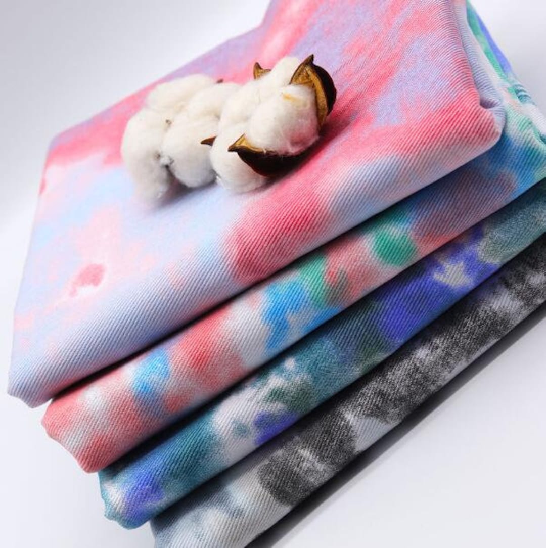 4-farbiger Denim Stoff gebatikter Stoff Köper Baumwoll Denim - Etsy.de