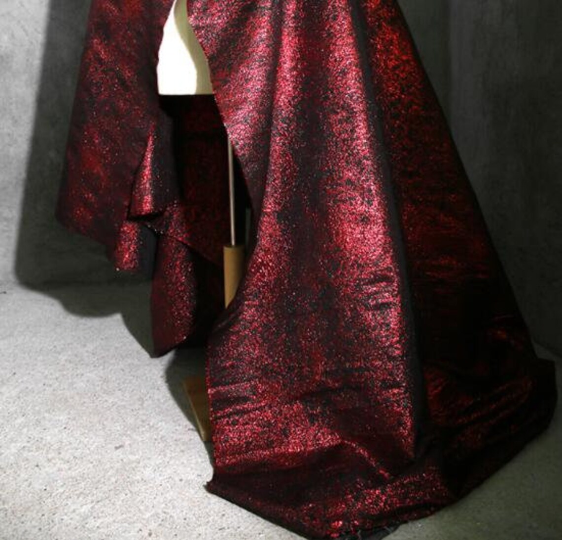 Black Red Color Jacquard Fabric Fashion Jacquard Fabric by - Etsy