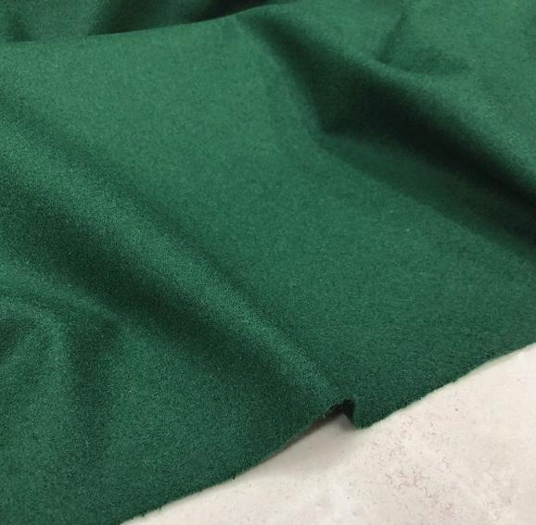 Hunter Green Color Fabric, Wool Fabric, Autumn Fabric, Coat Fabric ...