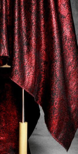 Black Red Color Jacquard Fabric, Fashion Jacquard Fabric, by the Yard ...