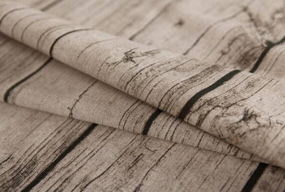 Sale Retro Wood Grain Linen Cotton Fabric Tree Bark Fabric | Etsy