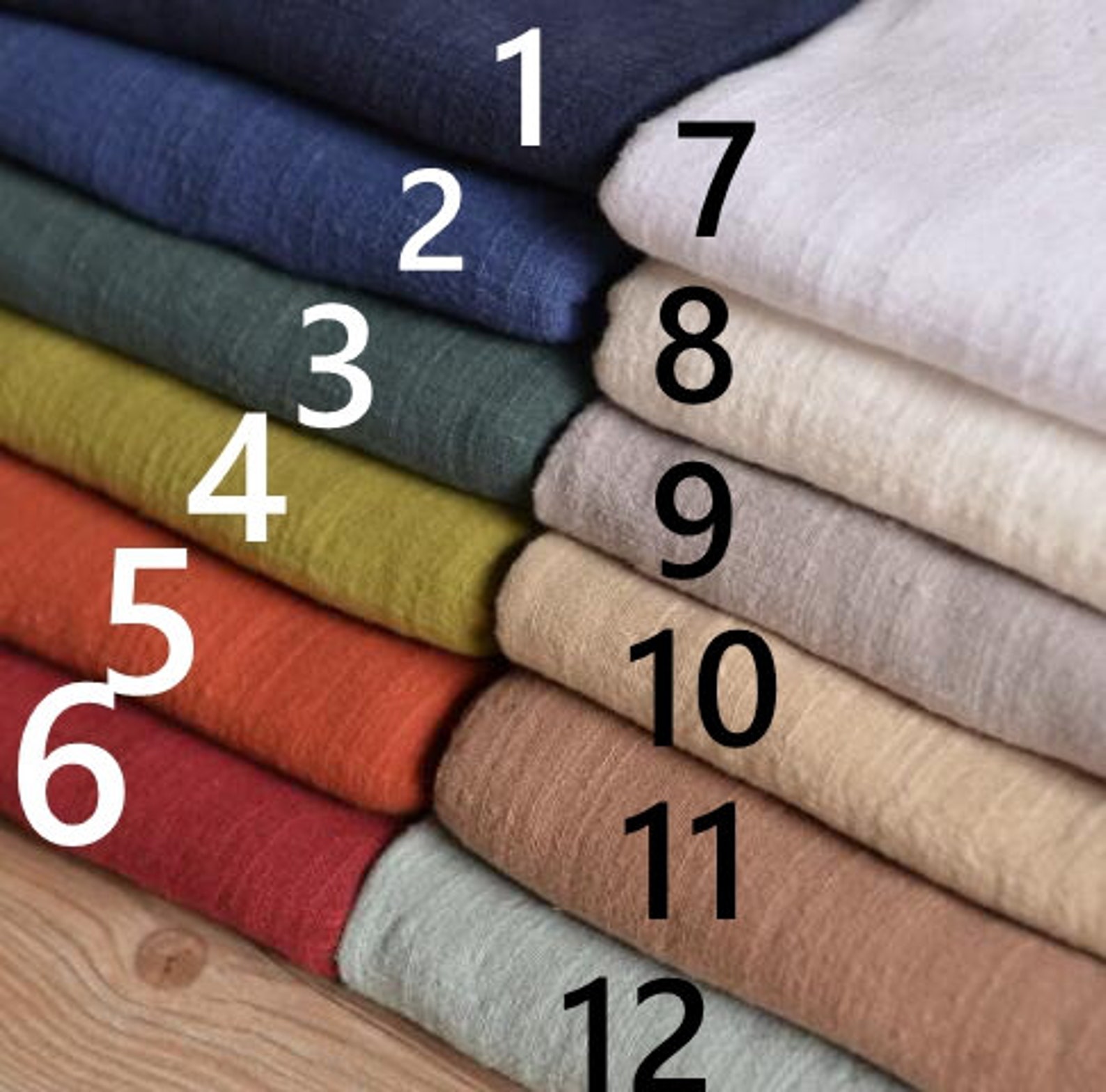 ON SALE 20 Color Cotton Linen Fabric Soft Cotton Linen - Etsy