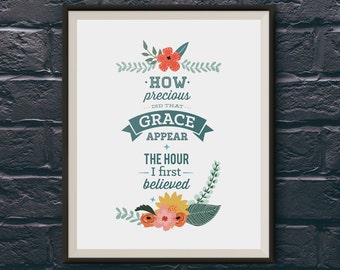 Amazing Grace Printable Card - Etsy