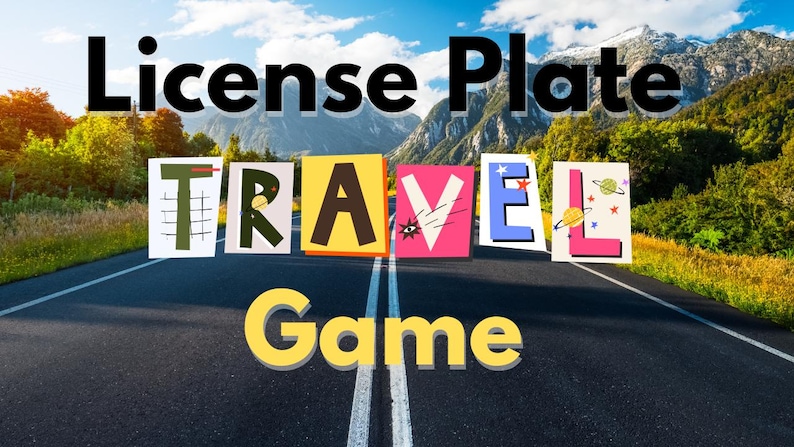License Plate Travel Game - Etsy