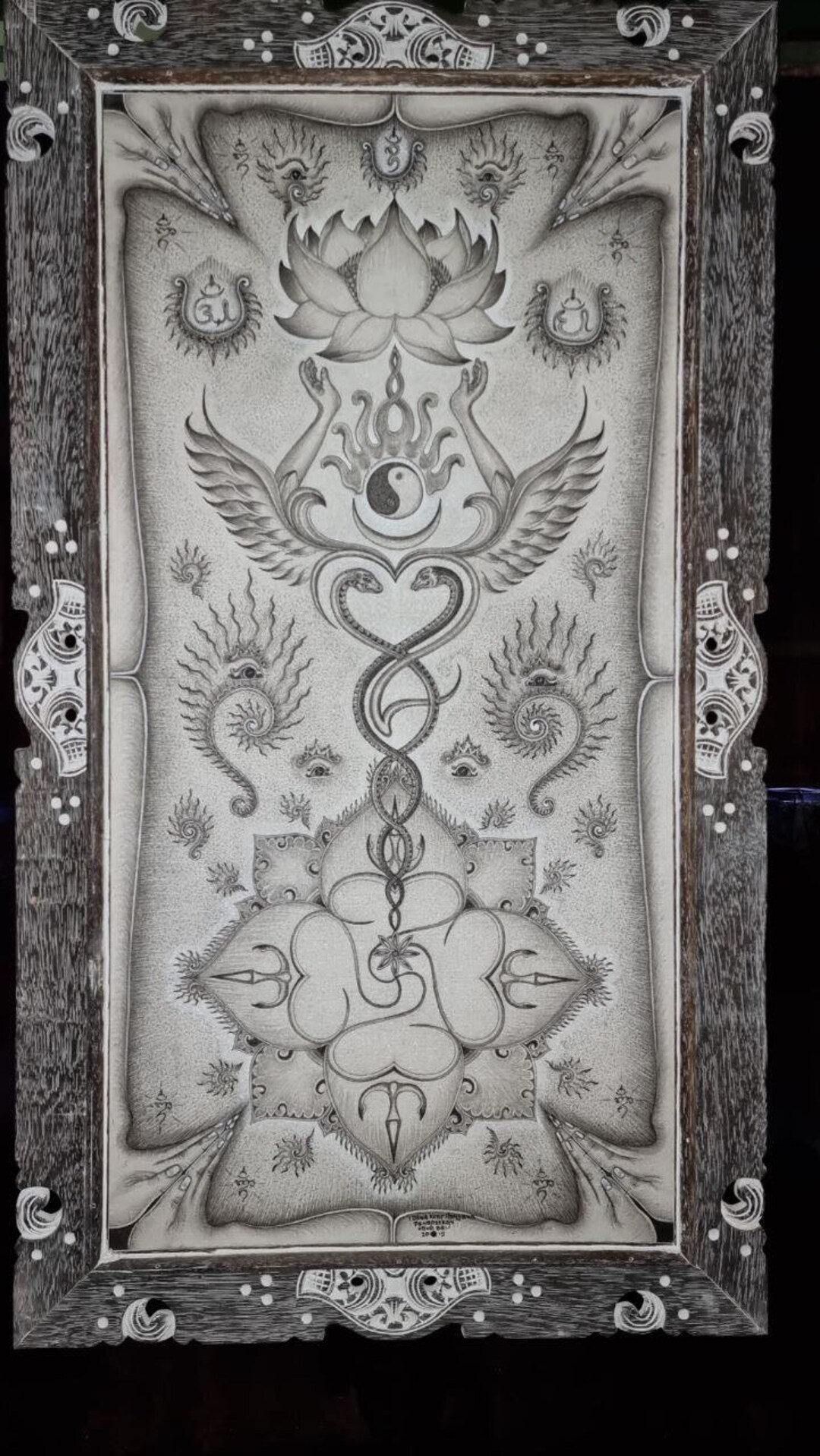 Creation Caduceus Painting - Etsy