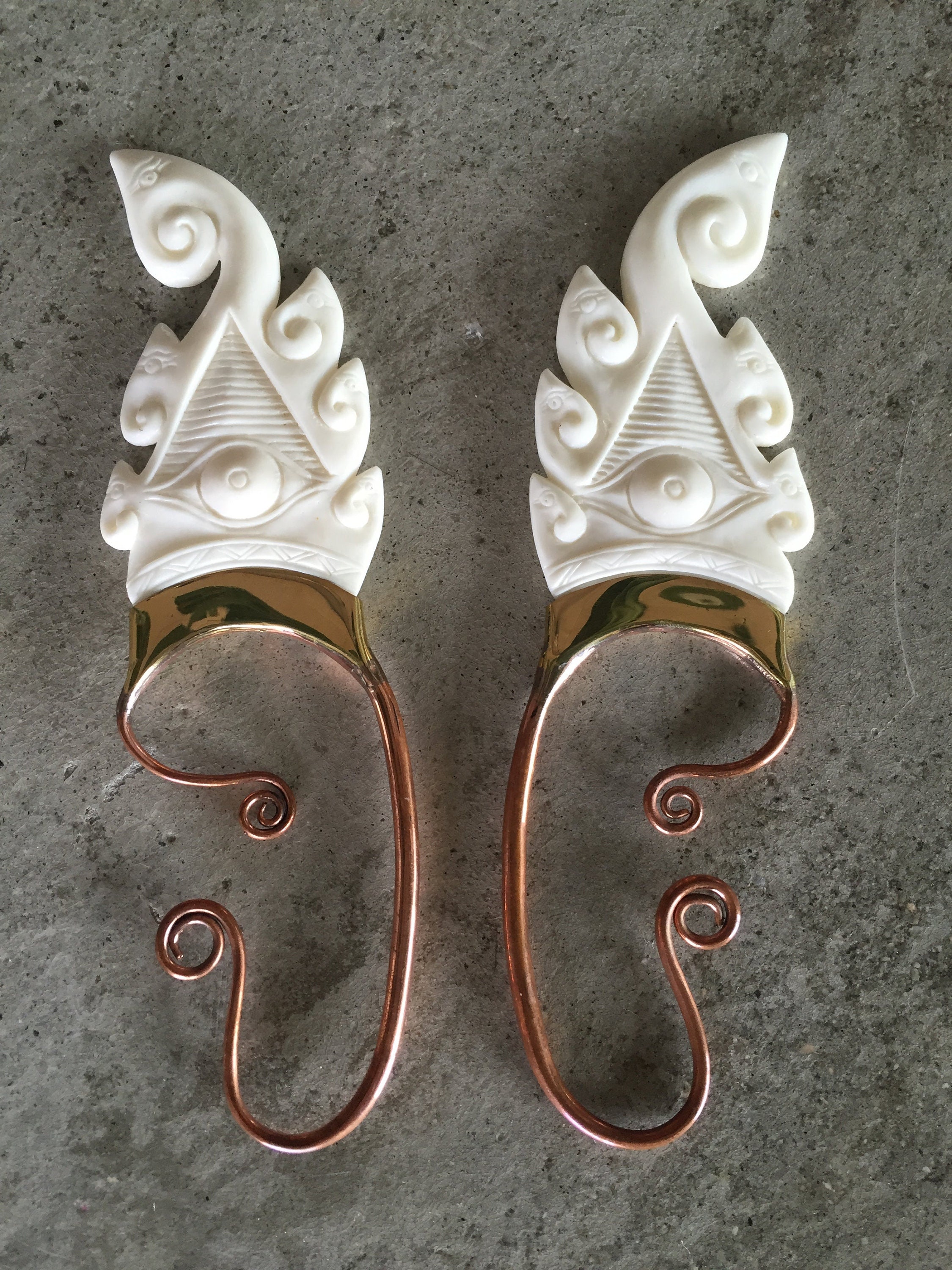 Ganesha Ear Cuffs - Bone - Etsy