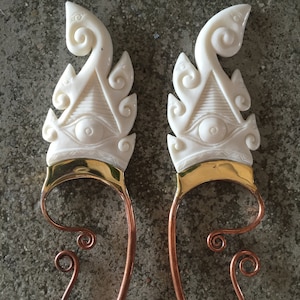 Ganesha Ear Cuffs - Bone - Etsy