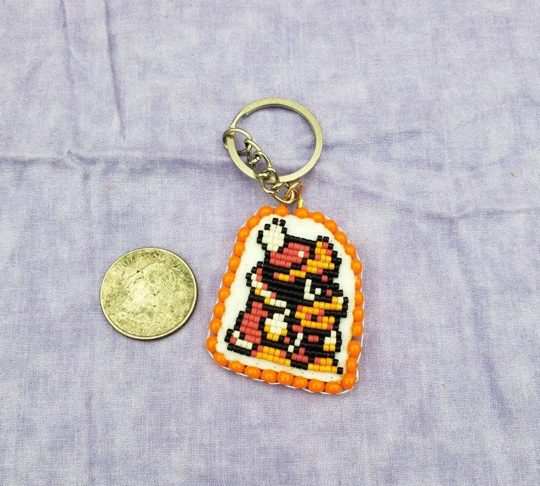 Penguin King Video Game Sprite Key Chain - Etsy