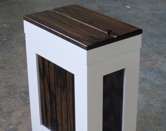 Wood trash bin | Etsy