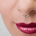Dainty Septum Ring Gold Septum Ring Solid Gold Septum Ring - Etsy