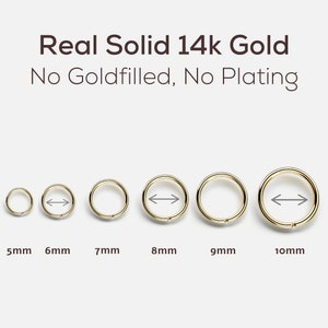 Septum Hoop, Gold Septum Hoop, Septum Ring, Seamless Gold Septum, Nose ...