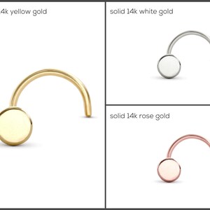 14k Solid Gold Tragus Earring Tiny Tragus Earring Flat Back - Etsy