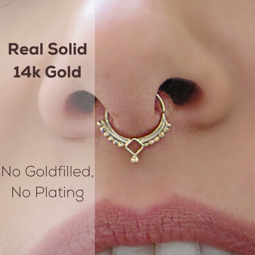 Septum Ring, Septum, Septum Jewelry, Septum Piercing, Gold Septum Ring ...