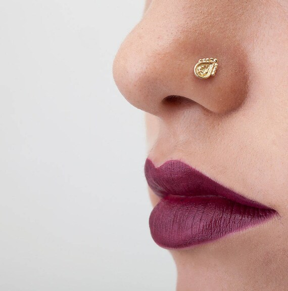 Gold Nose Stud Nose Jewelry Nose Piercing Nose Pin Nose | Etsy