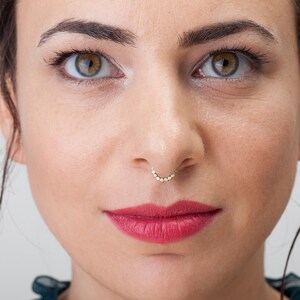 Diamond Septum Ring, Diamond Piercing, Diamond Nose Ring, Bling, High ...