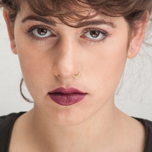 Indian Daith Earring, 5/16" (8mm) Daith Ring, Delicate Daith Earring ...