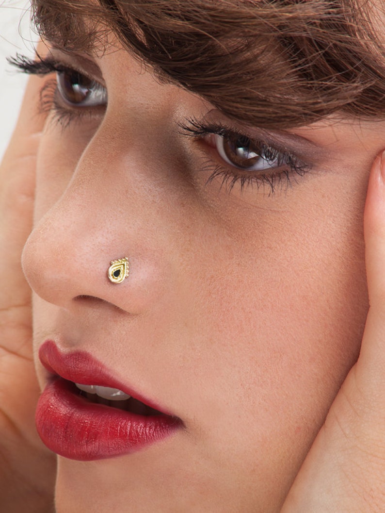 Gold Nose Stud Nose Jewelry Nose Piercing Nose Pin Nose | Etsy