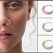 Tribal Nose Ring, Indian Nose Ring, Gold Nose Ring, Solid Gold Nose ...