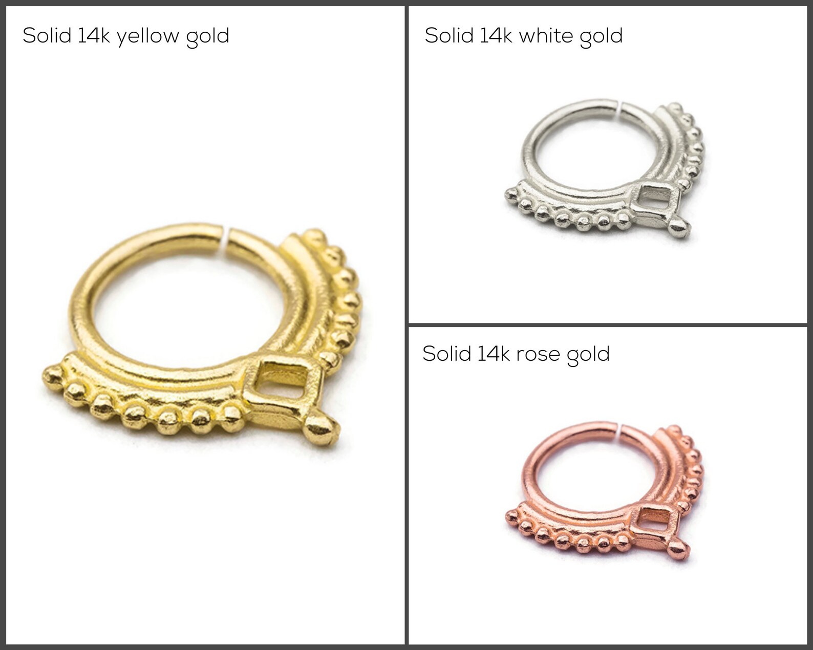 Septum Ring Septum Septum Jewelry Septum Piercing Gold - Etsy