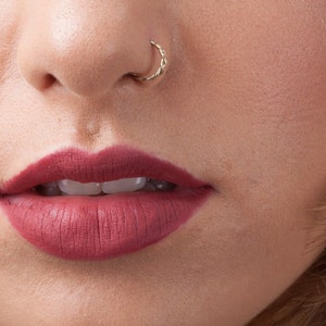 Gold Nose Ring 14k Nose Ring Gold Nose Ring Solid Gold Nose - Etsy
