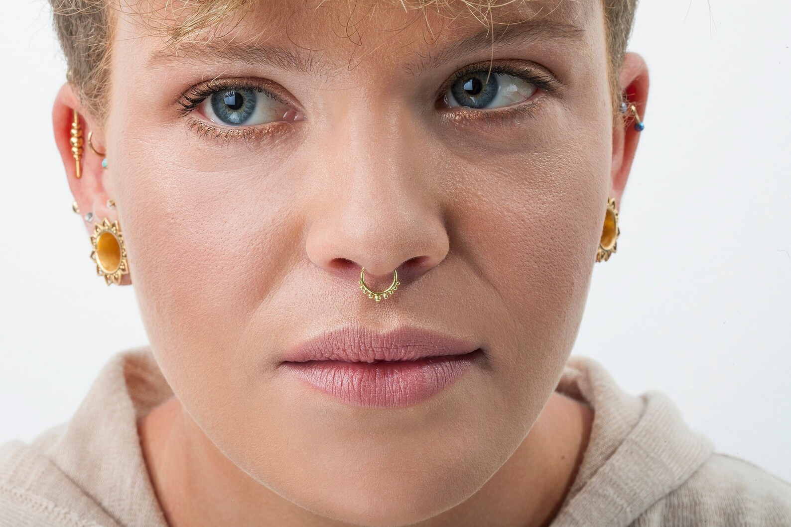 Tribal Septum Ring Indian Septum Ring Gold Septum Jewelry | Etsy