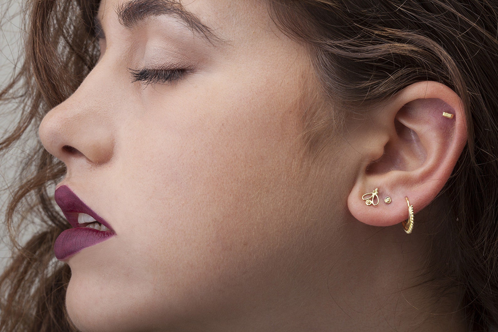 Diamond Tragus Earring Tiny Tragus Piercing Gold Tragus - Etsy Israel