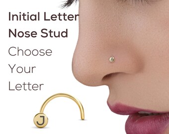 Letter nose stud store