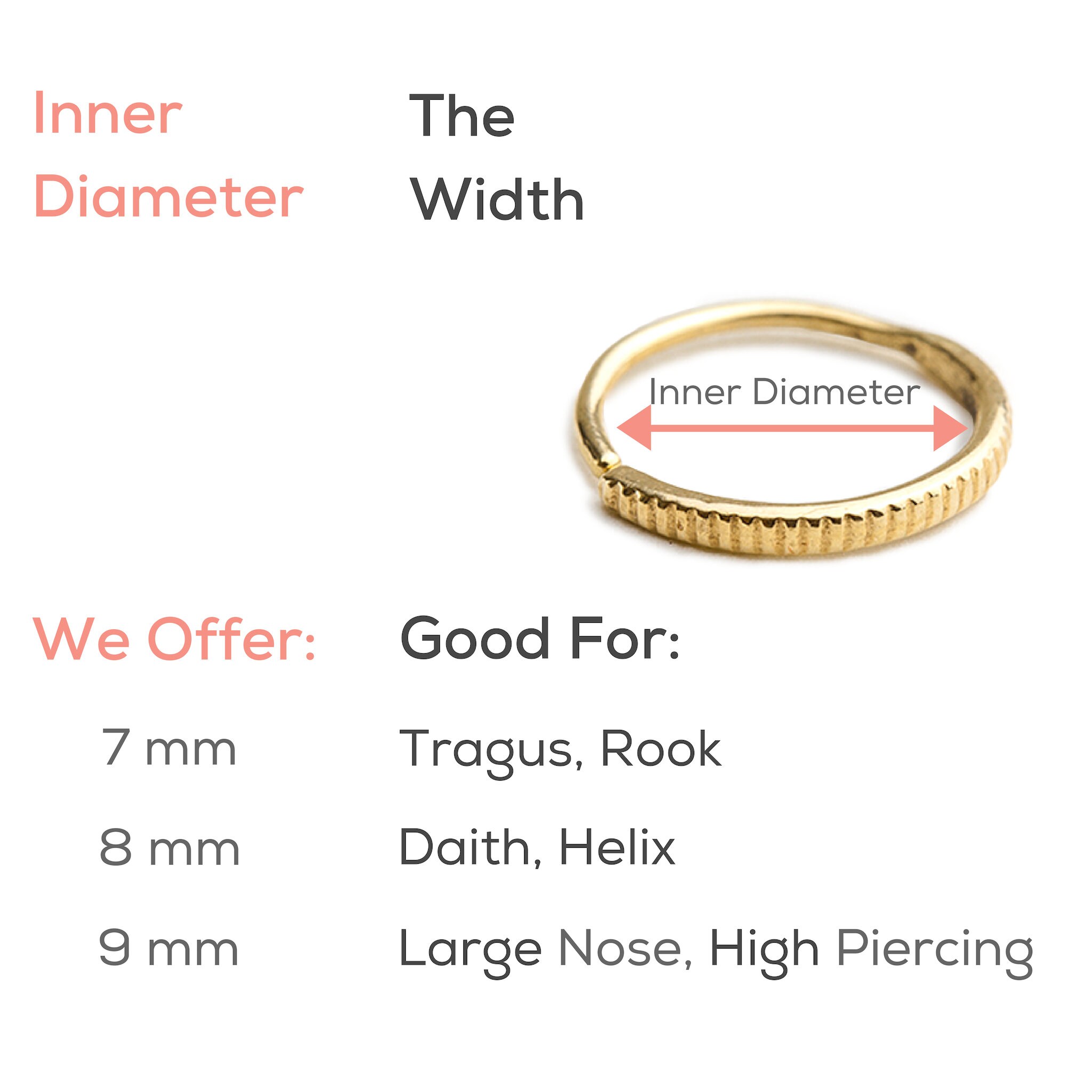 Gold Helix Ring 14k Gold Cartilage Ring Gold Helix Hoop | Etsy