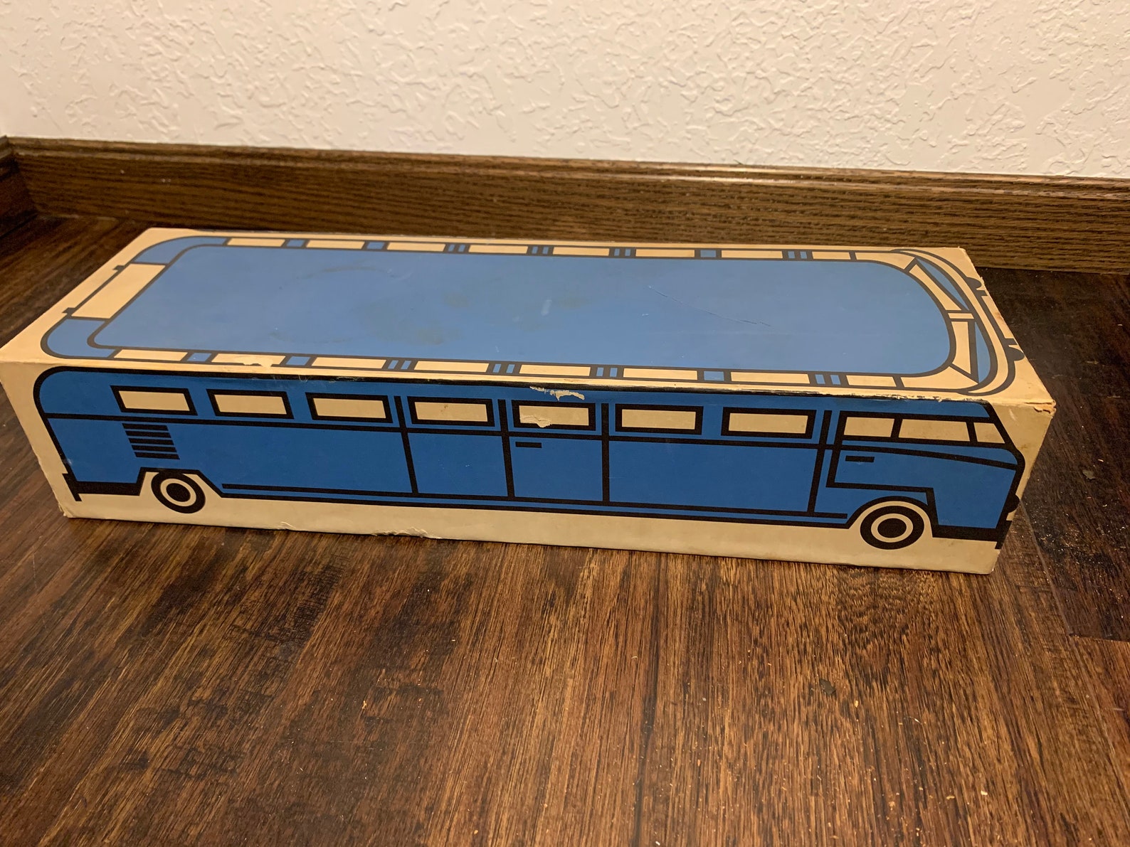Vintage Thick Cardboard Bus Toy Storage Box. Vintage Toy. | Etsy