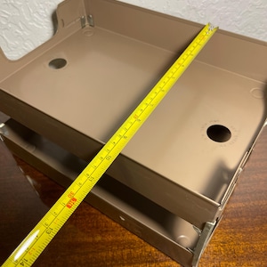 Art Steel Co Stackable Metal Paper Tray Office Trays Vintage MCM Office ...