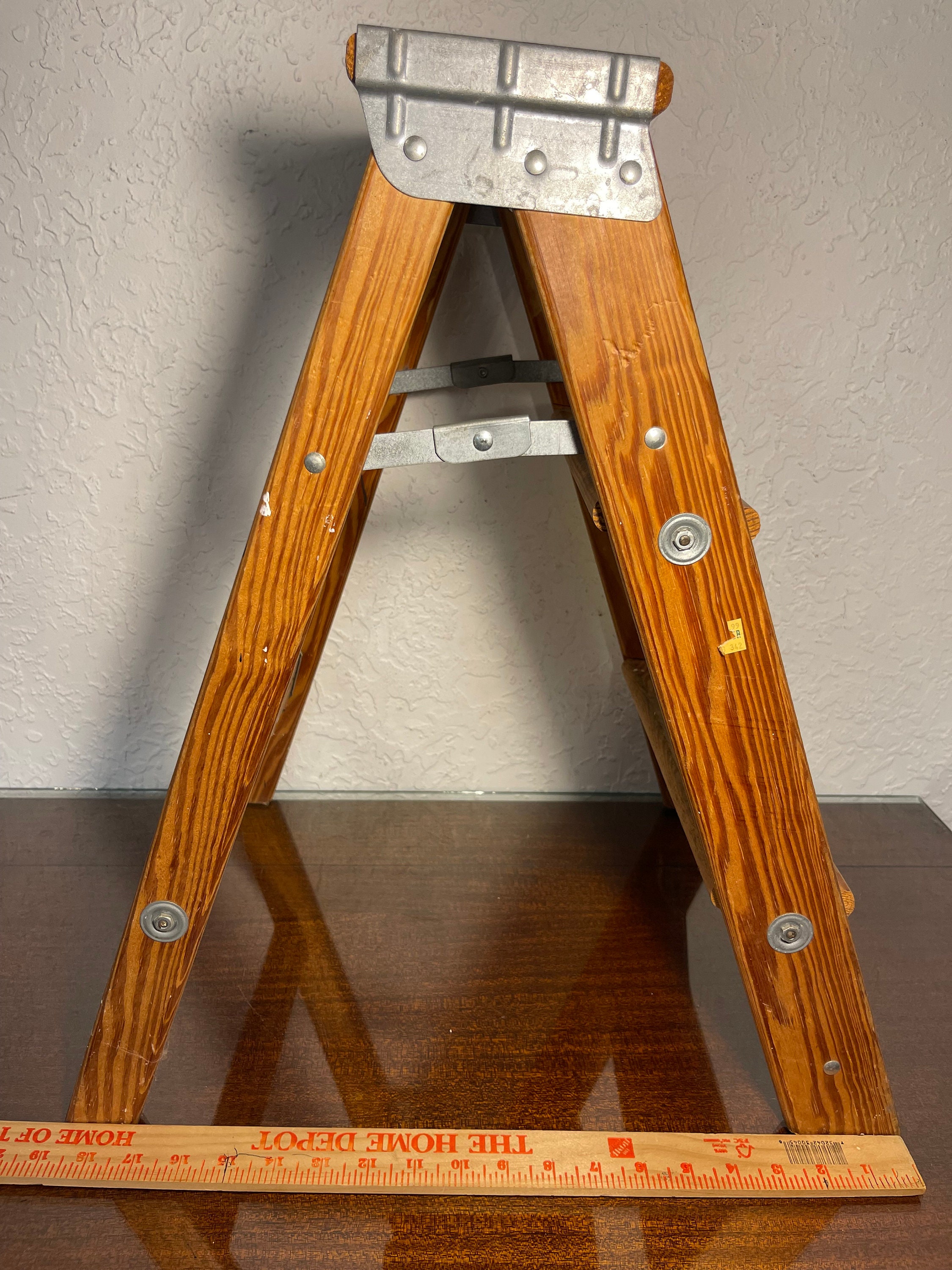 Vintage Wooden Stepladder Stepstool Kelly W-2 Ladder 1980s Wood Ladder ...