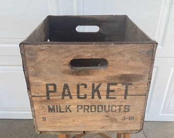 Vintage Milk Crate - Etsy