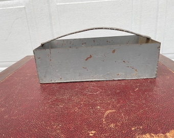 Vintage Toolbox Tool Tray, Tool Caddy, Metal Caddy. - Etsy
