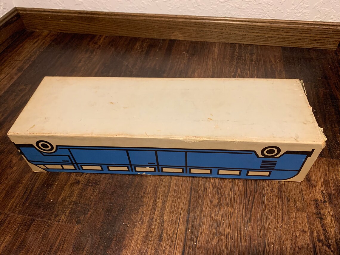 Vintage Thick Cardboard Bus Toy Storage Box. Vintage Toy. | Etsy