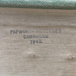 Vintage 1940 Suitcase Leather Papworth Industries Cambridge England ...