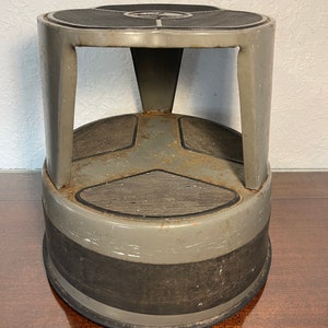 Vintage KIK Step Rolling Library Stoop Cramer Industries Gray Step ...