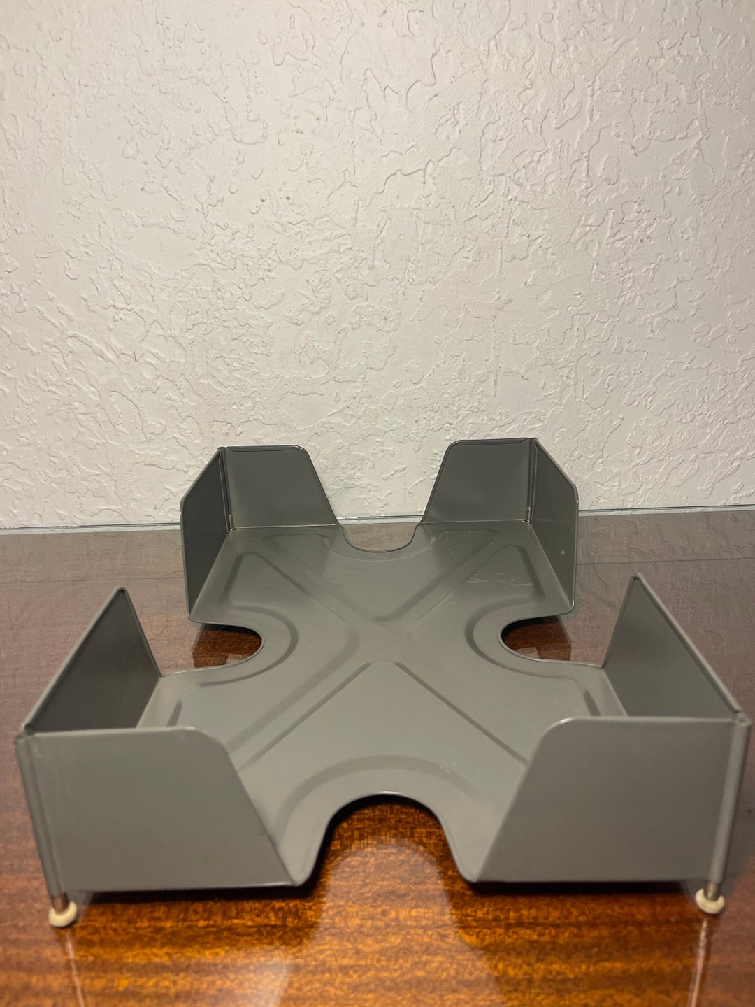 Vintage Office Tray Large Metal Paper Tray Office Organizer Desktop Bin ...