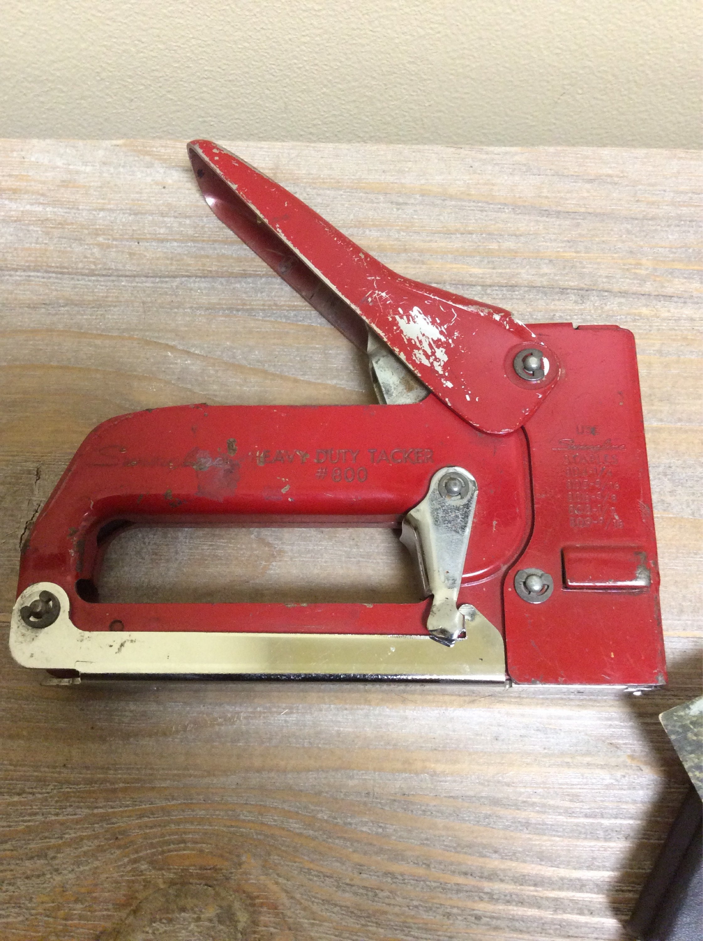 Vintage Red Swingline Staple Gun Tacker Staple Gun Tool - Etsy