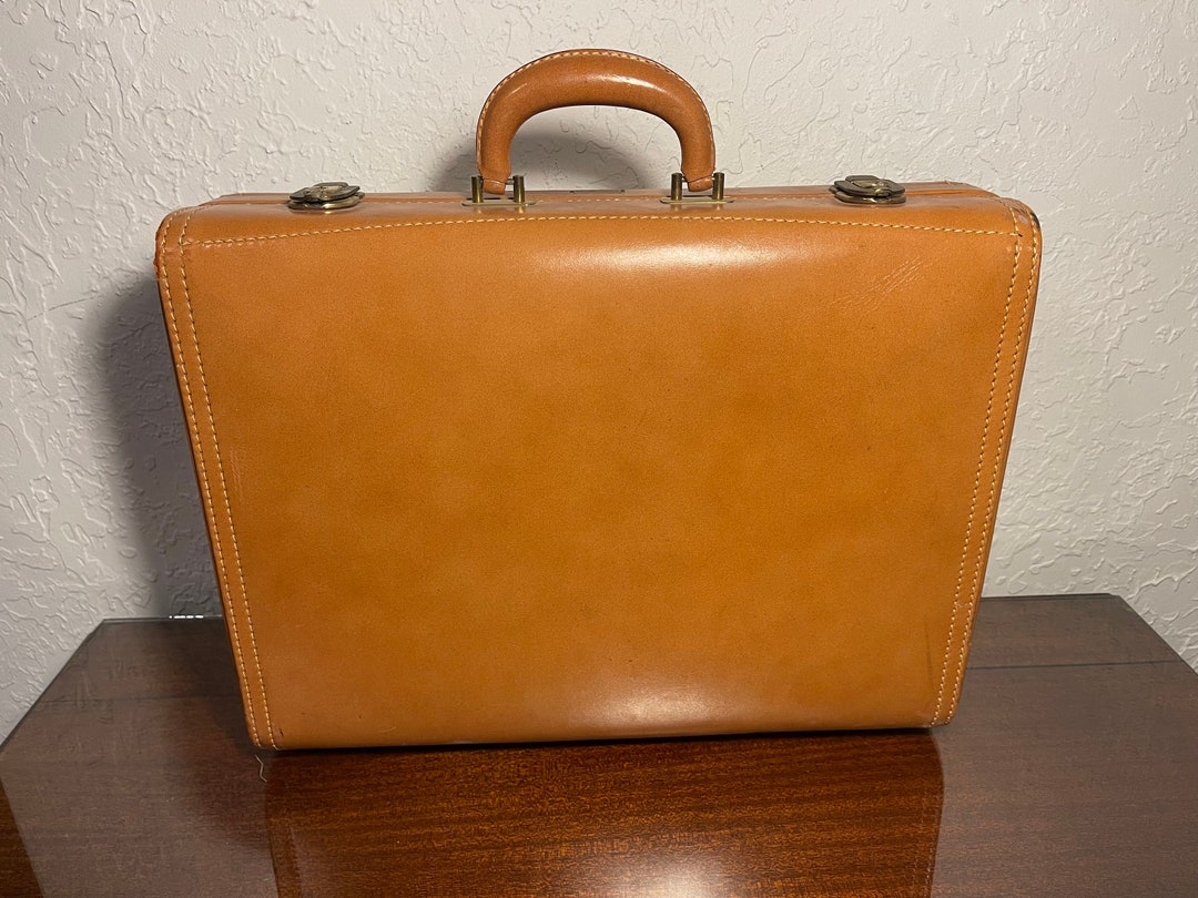 Vintage Leather Hartmann Knocabout Suitcase Briefcase Attache Vintage ...