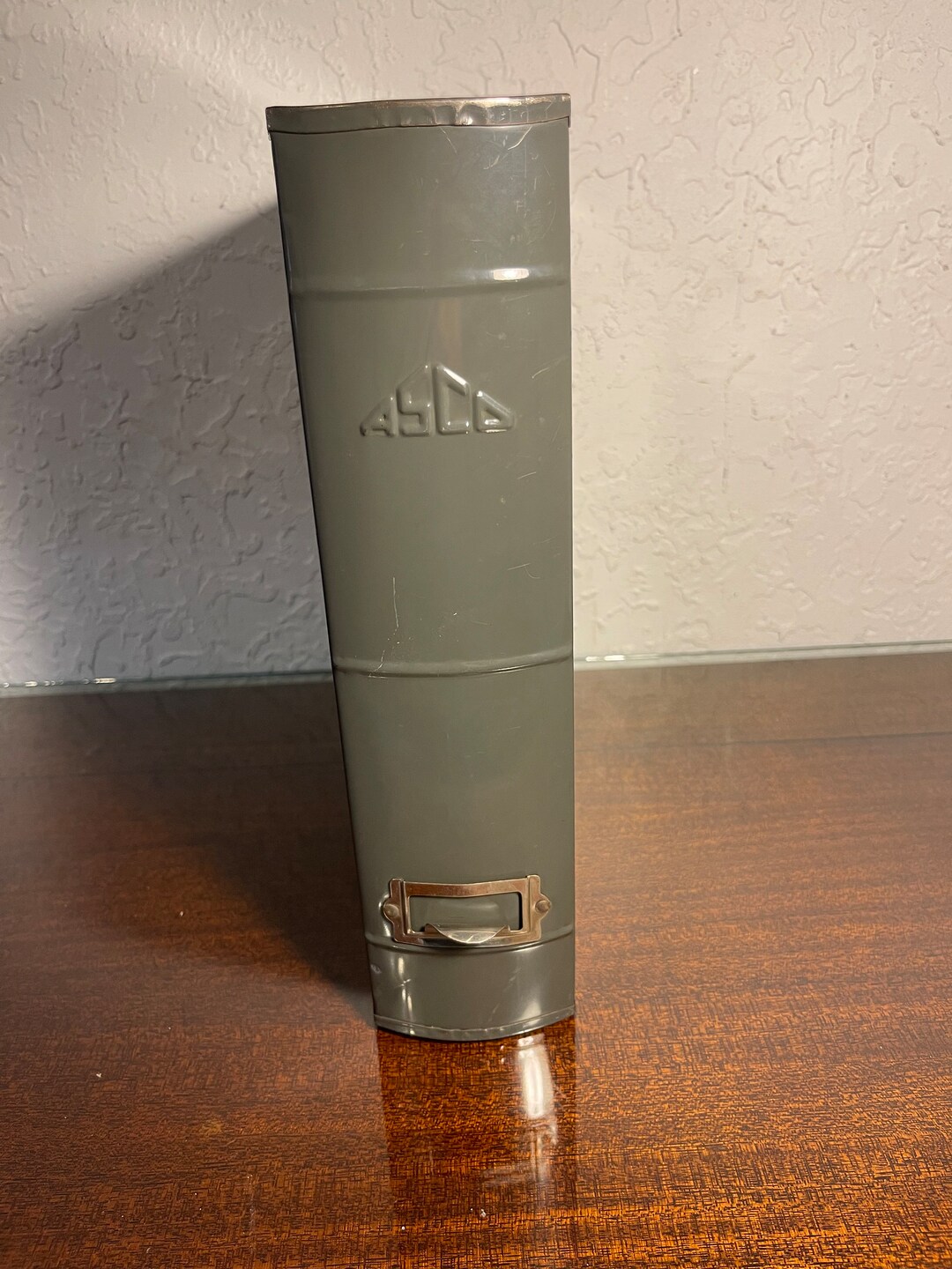 Vintage Antique Steelmaster Asco Metal File Folder Book Box Stash Box ...